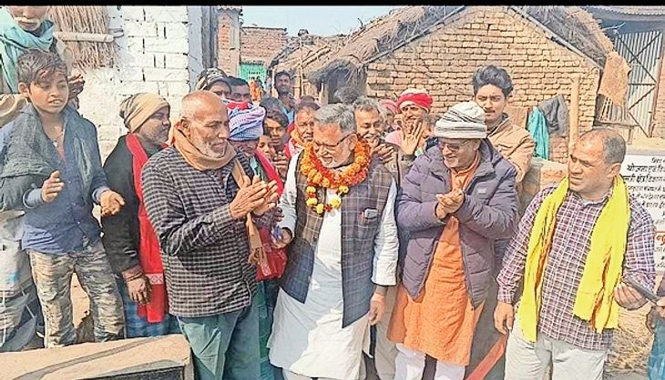 Inauguration of newly constructed brick soling and PCC road in ...