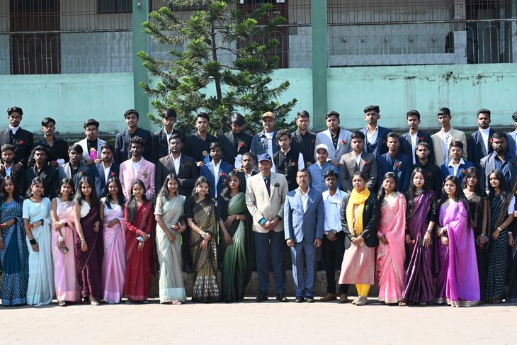 Farewell to 12th class students by doing cultural program and giving ...