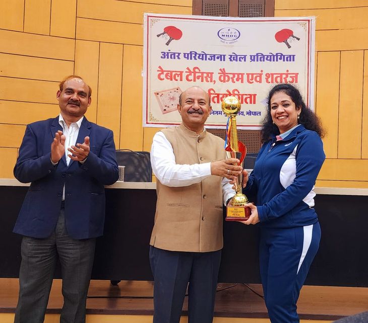 Indira Sagar Power Station team winner in table tennis, runner up in ...