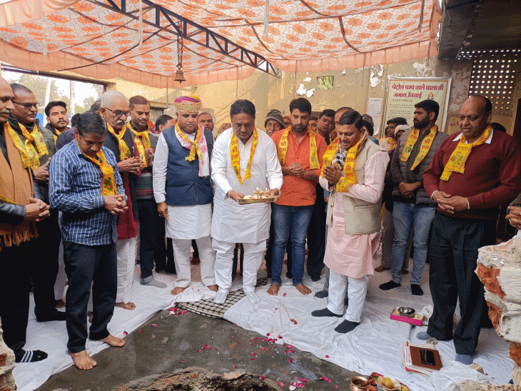 Construction work of Shri Mansha Purna Balaji Temple started | श्री ...