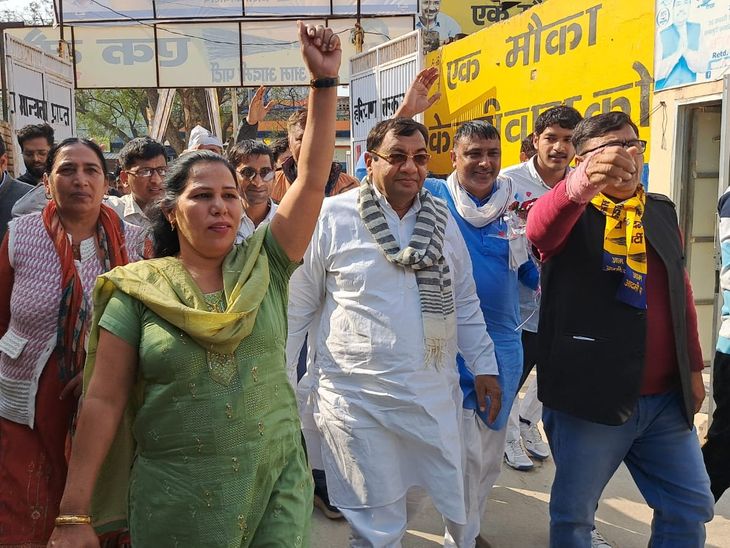 Charkhi Dadri AAP workers meeting State President Dr. Sushil Gupta ...