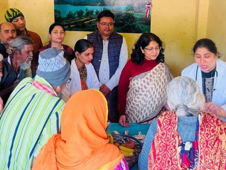 Avadh University Health Testing Camp serving 75 elderly people.Ayodhya ...