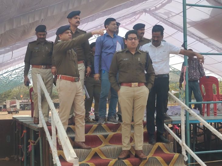 New SP Ankit Jaiswal assumed charge and took stock of the arrangements ...