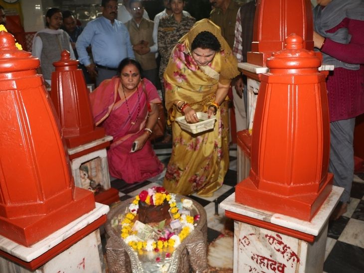 Minister of State Krishna Gaur reached Datia | राज्यमंत्री कृष्णा गौर ...