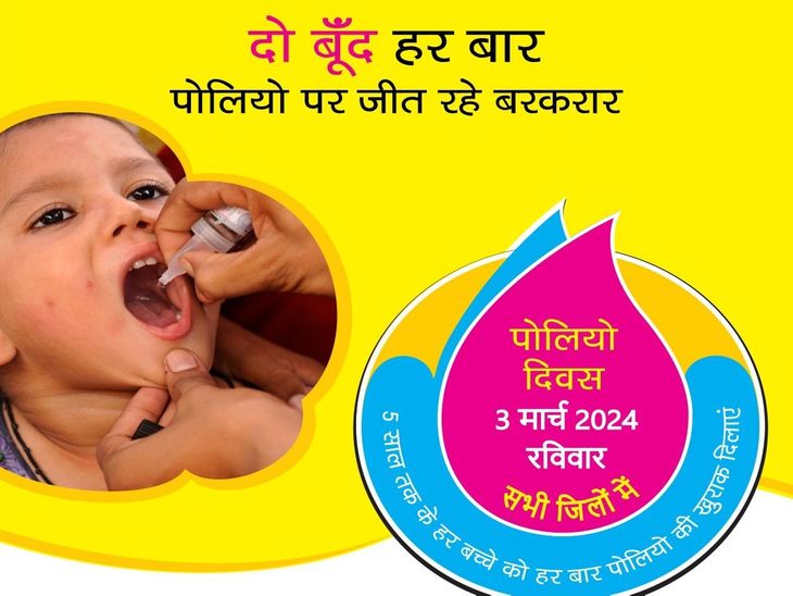 Pulse polio campaign in Balodabazar from 3rd to 5th March