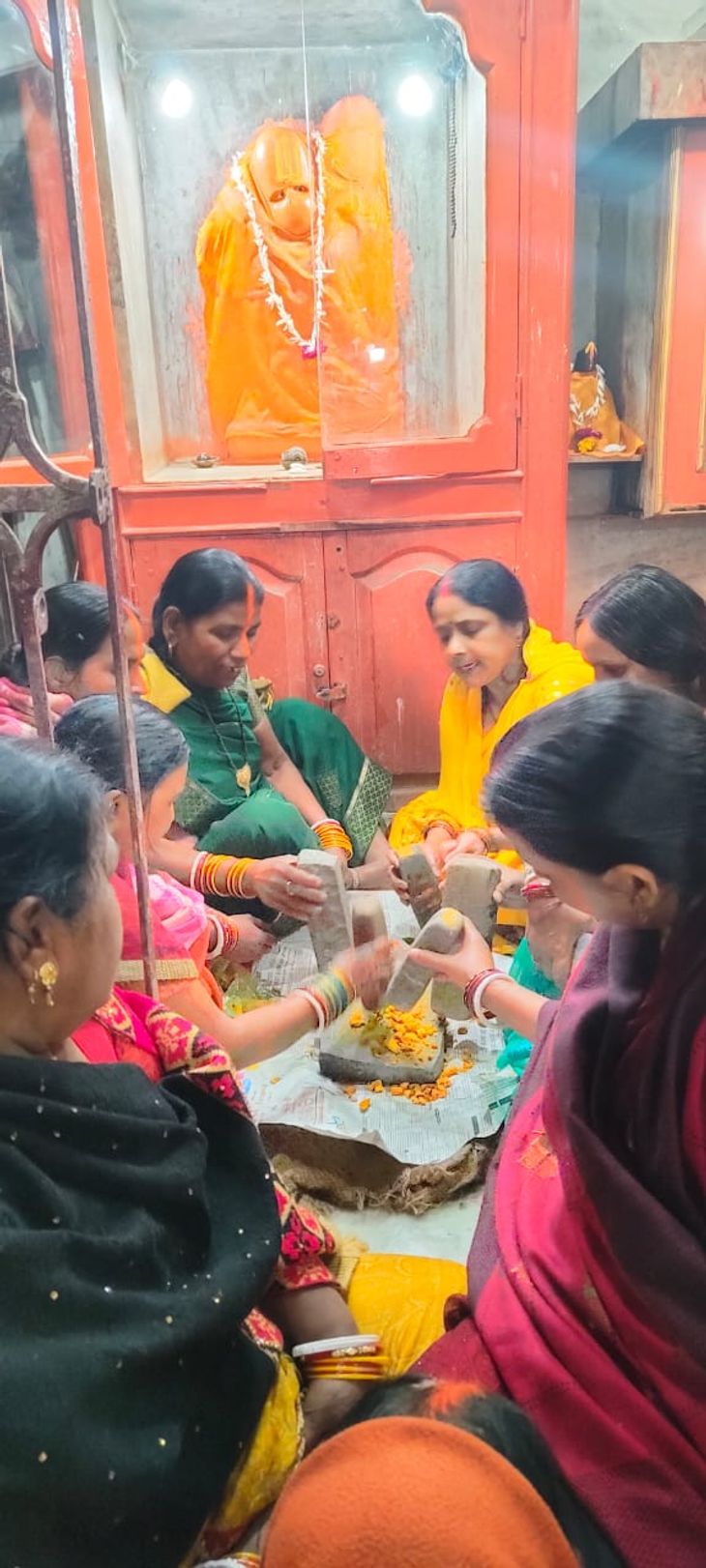 Shiva-Parvati marriage festival begins with turmeric grinding ...