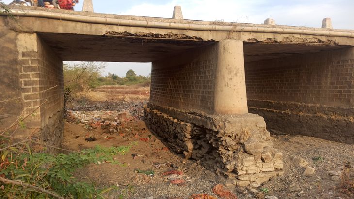 83 year old culvert dilapidated, cracks due to stones coming out from ...