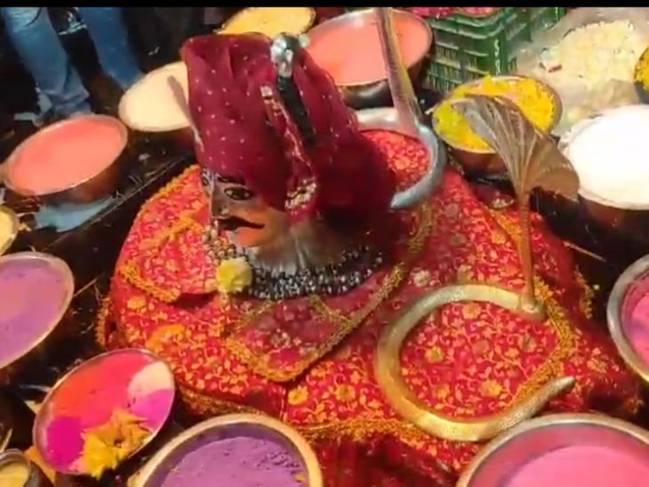 Herbal Holi played in the court of Siddhanath Mahadev, 51 kg gulal and ...