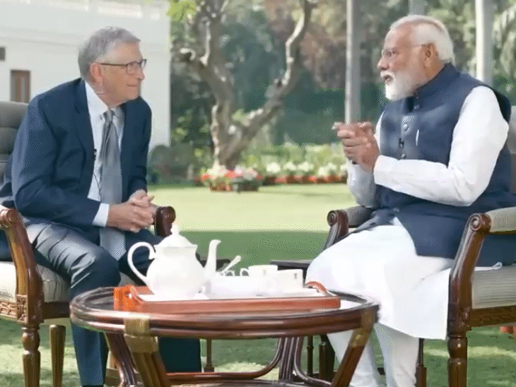 PM Narendra Modi Bill Gates Interview VIDEO Update | From AI to Digital ...