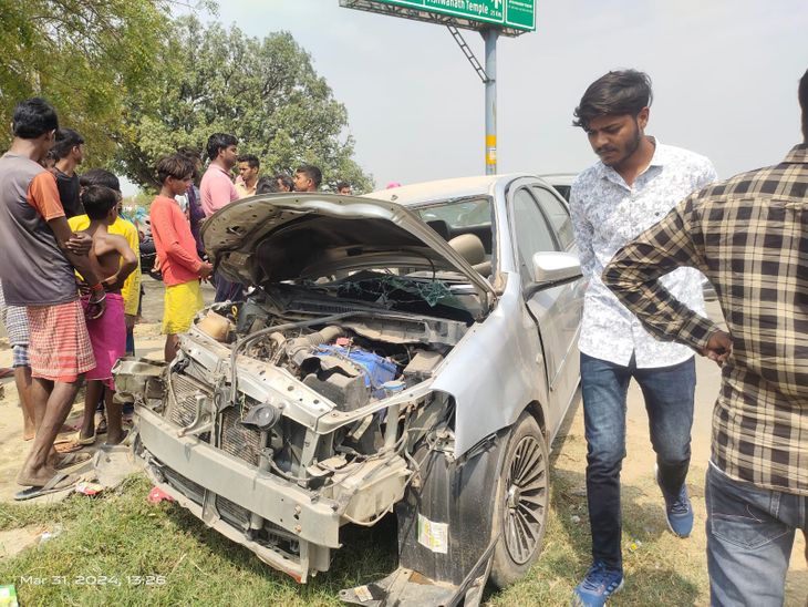 Truck and car collide in Chunar, 7 injured | चुनार में ट्रक और कार में ...