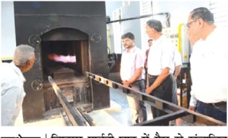 Gas operated crematorium started in Parvati Ghat | पार्वती घाट में गैस ...