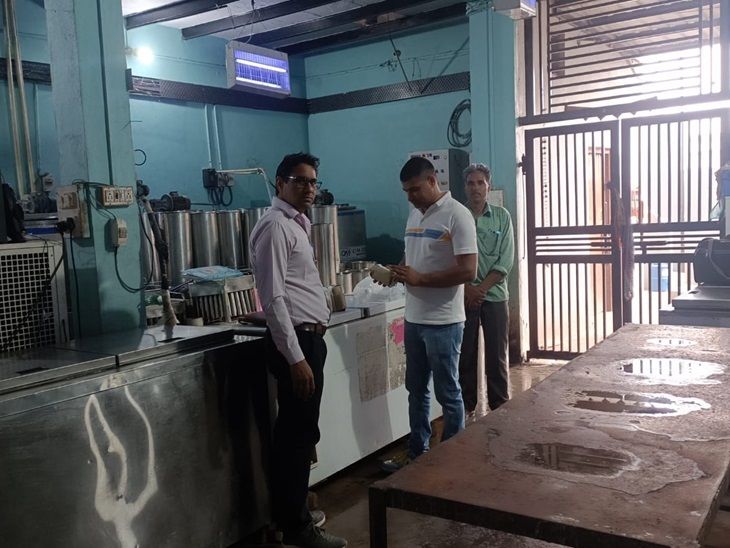 Haryana Rohtak health Department ice cream factory Raid collected ...