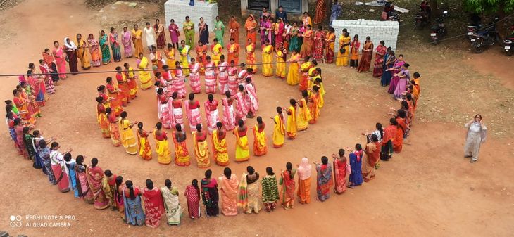 Human chain formed for voter awareness | मतदाता जागरुकता के लिए बनाई ...