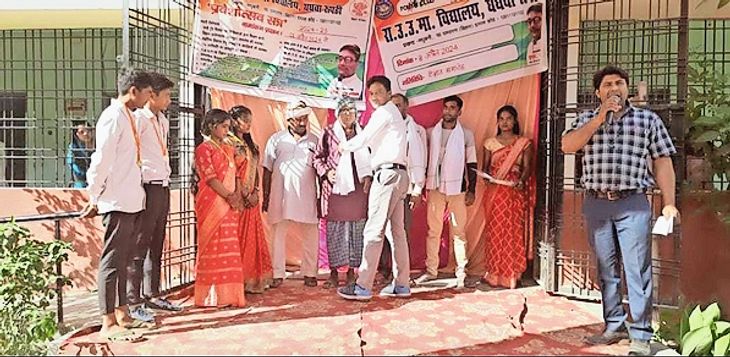 Entrance celebration ceremony organized in Raghva Ruphi School | रघवा ...