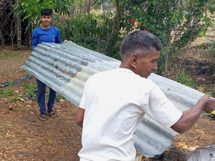 Strong wind blew in Mograram | मोगराराम में चली तेज हवा: अंधी की वजह से ...