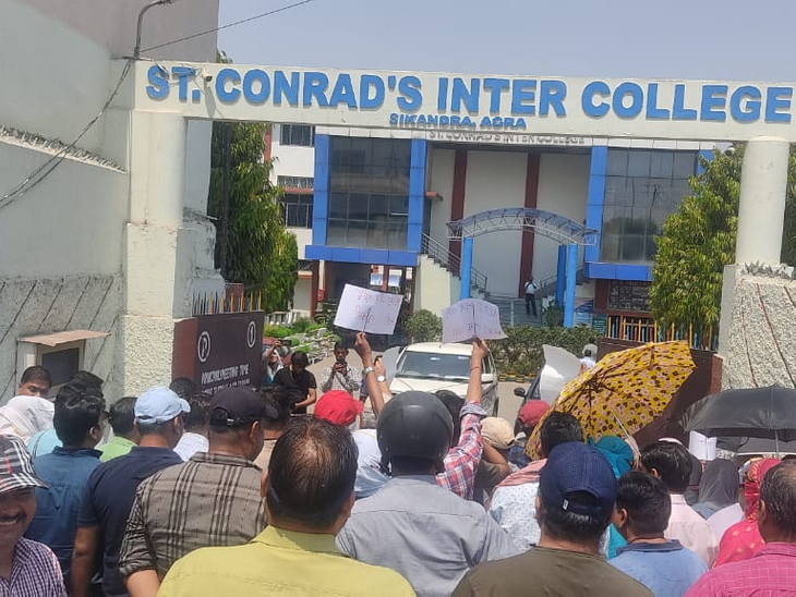 Parents protest at St. Conrad School, parents sit in front of BSA's ...