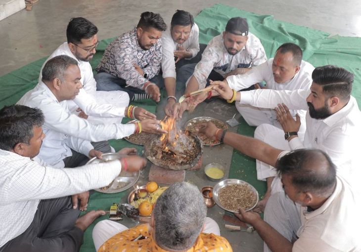 On the new year, the martyrs of Punjab were paid homage with a havan ...