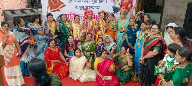 Women celebrated Faag festival in Desainagar | महिलाओं ने देसाईनगर में ...