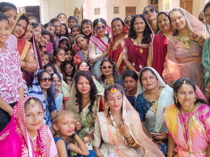 Women of Maheshwari community celebrated Gangaur | माहेश्वरी समाज की ...