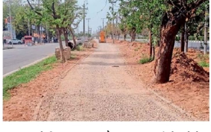 The first road in the city where there are both footpaths and cycle ...