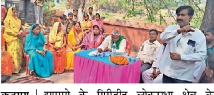 JMM candidate reached different areas of Mathura Mahuda and met people ...