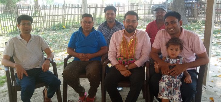 Wrestling was organized at Public Chaiti Durga Temple Bhelwa ...