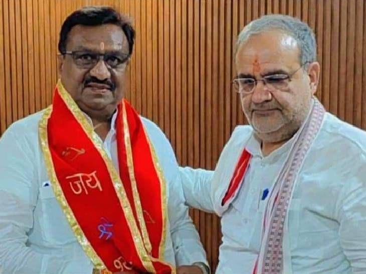 Former minister Dharm Singh Saini joined BJP | पूर्व मंत्री धर्मसिंह ...