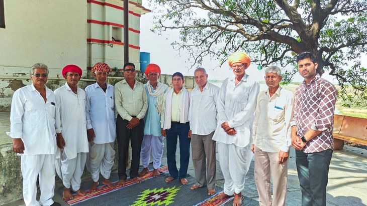 A temple will be built on the bank of Dhand pond in Menar, in which ...