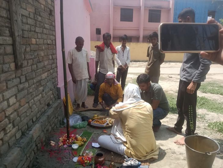 Puja was performed for the construction of 84 feet tall statue of ...