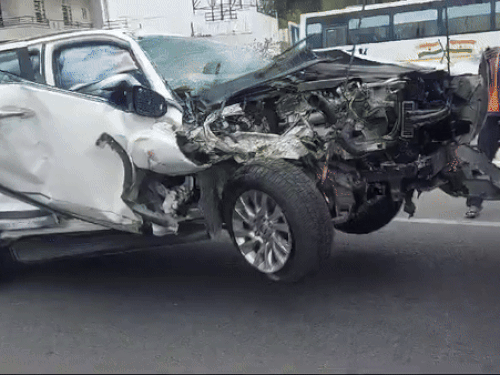 Former MLA Angad Saini Car Accident Update ; SUV Collapse Serious ...