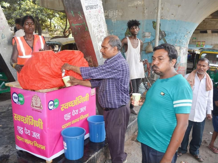 To quench people's thirst...a mobile water stall will move on an e ...