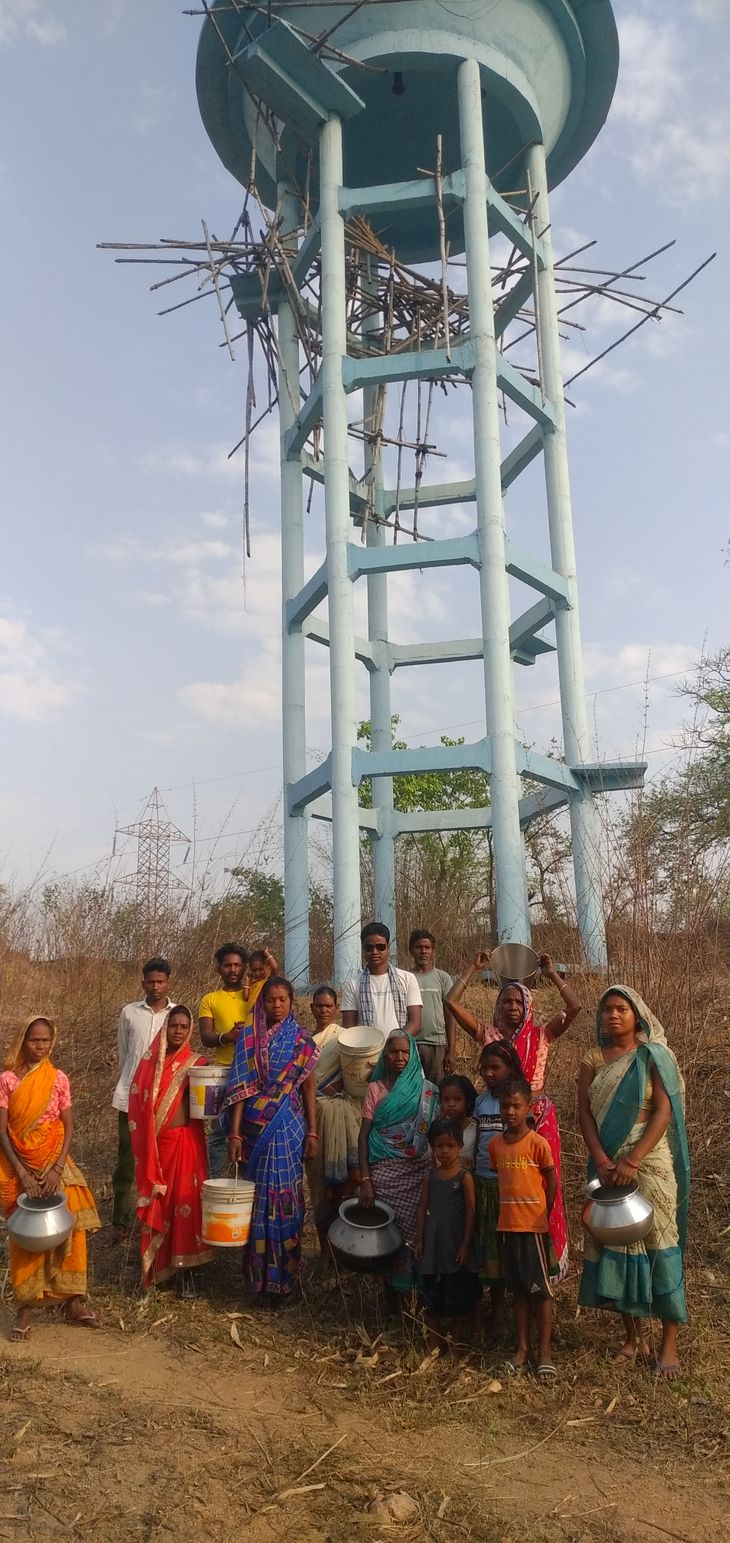 The water supply scheme in Pichhri Dakshini is incomplete and the water ...