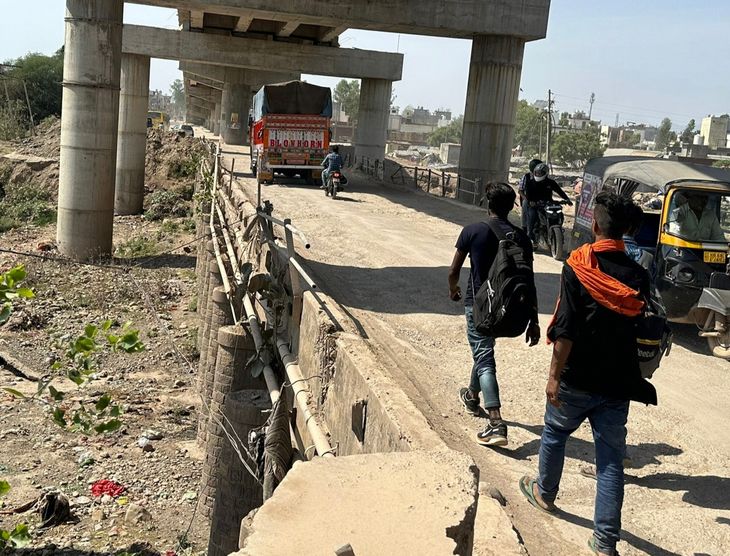 The condition of the bridge along with ROB on Pinjore-Nalagarh road is ...