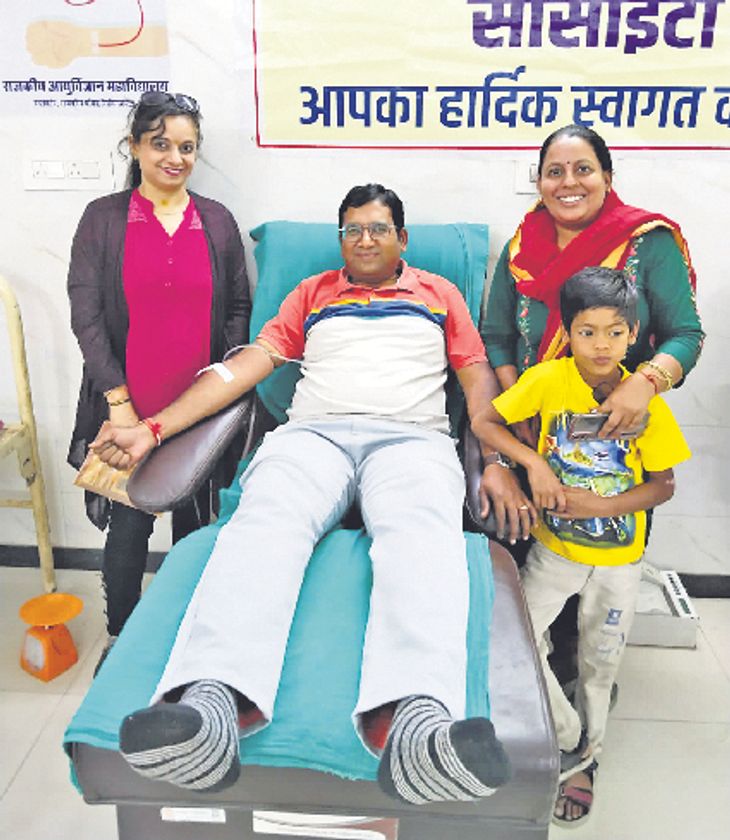 95 units of blood collected for children suffering from thalassemia