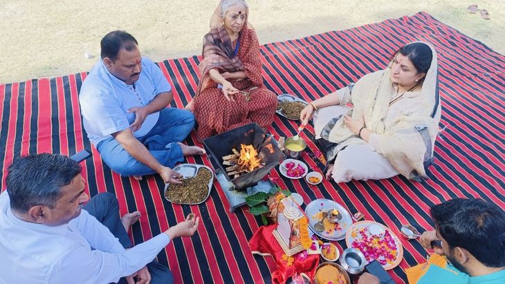 Havan organized on the occasion of Foundation Day | स्थापना दिवस के ...