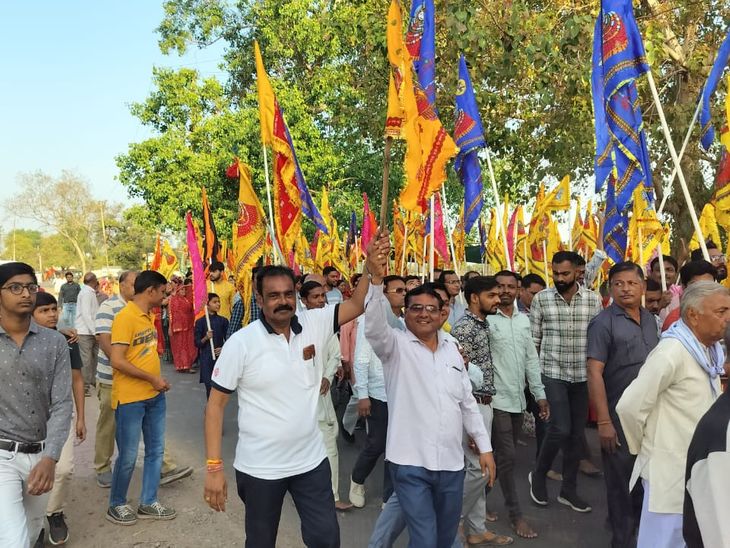 Nishan Yatra of Khatu Shyam taken out | खाटू श्याम की निशान यात्रा ...