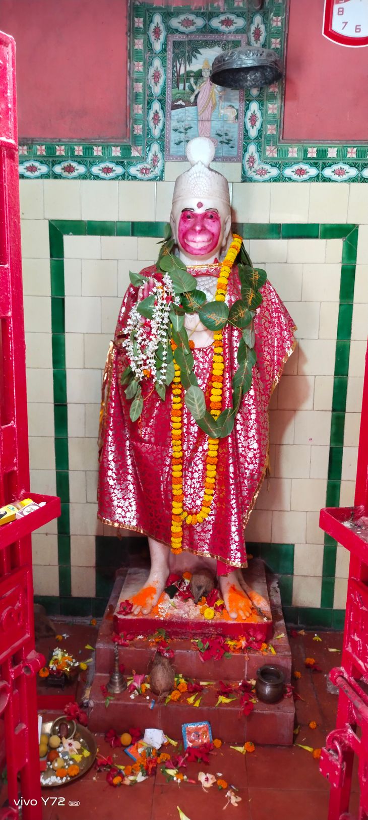 Hanumanji was worshipped in Thaneshwar Sthan temple premises | थानेश्वर ...