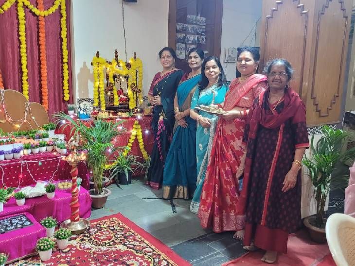 Haldi Kumkum at Datta Mandir Arera Colony Bhopal | दत्त मंदिर अरेरा ...