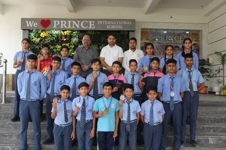 15 children of Prince International School got selected for national competition in kick boxing ...