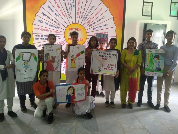 Students depicted the pain of evil practices like child marriage ...