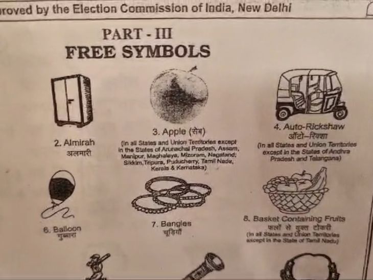 Election symbols allotted to Lok Sabha candidates in Pratapgarh ...