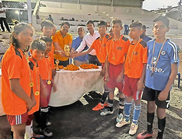 Diamond Football Club won 5-3, Player of the Tournament was Sudhir ...