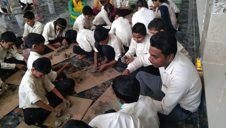 Divyang children were given training in music, craft work and sculpture ...