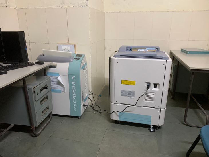 The second CR system was installed in the X-ray ward after 11 years ...