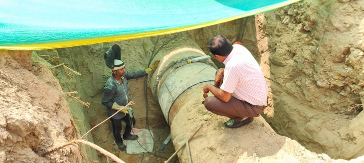 Two faulty pumps of Samdari Road and Krishi Mandi warehouse were ...