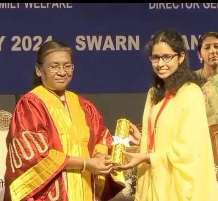 President honored DPS Ranchi's former student Anima | डीपीएस रांची की ...
