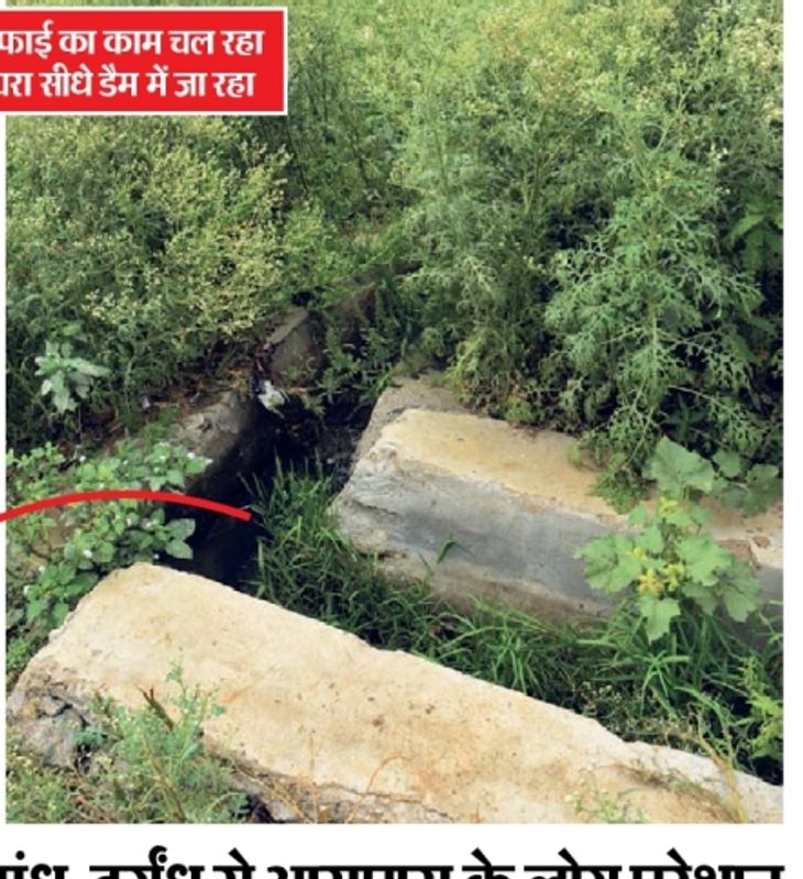 The corporation is removing silt by cleaning water hyacinth from Kanke ...