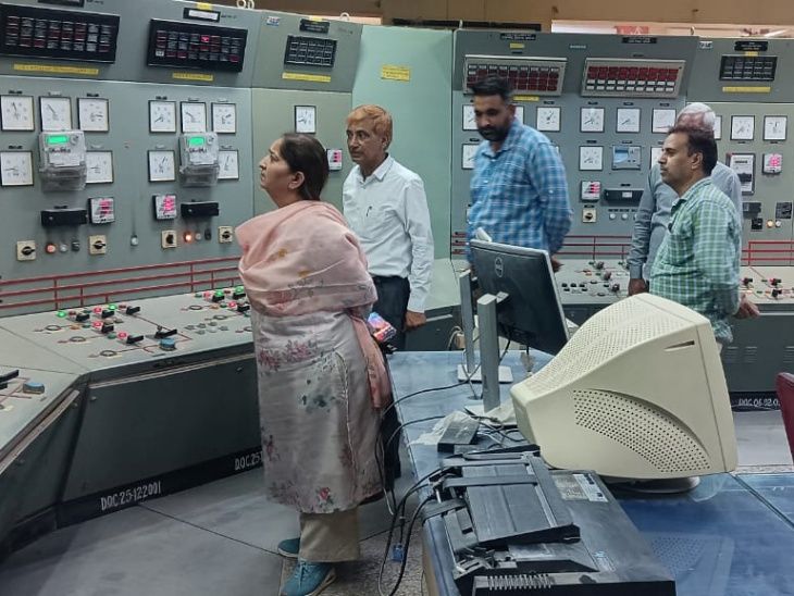 The collector visited 132 and 400 kV GSS Churu Rajasthan