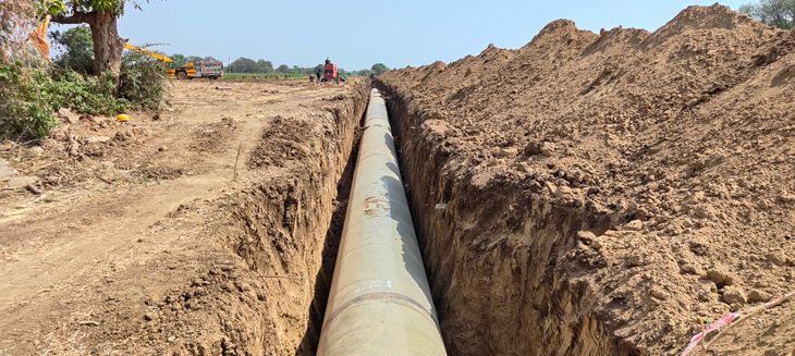 Irrigation project: Pipeline laying work started | सिंचाई परियोजना ...