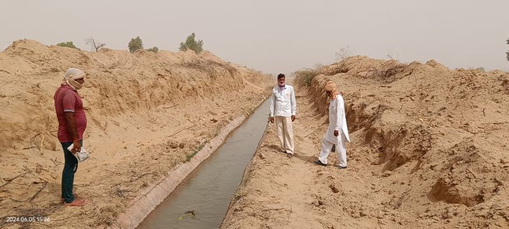 Under MNREGA scheme, the work of strengthening Pakka Khala Patra was ...